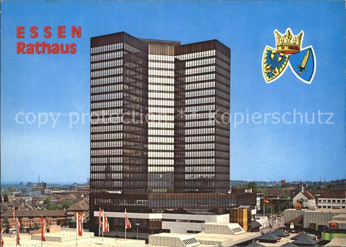 Essen Ruhr Rathaus Hochhaus Wappen.. | Ansichtskarten günstig