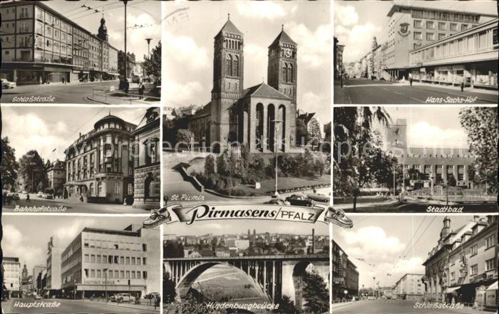 Pirmasens Hans Sachs Hof Schlossstrasse Messehaus St Pirmin Kirche ...