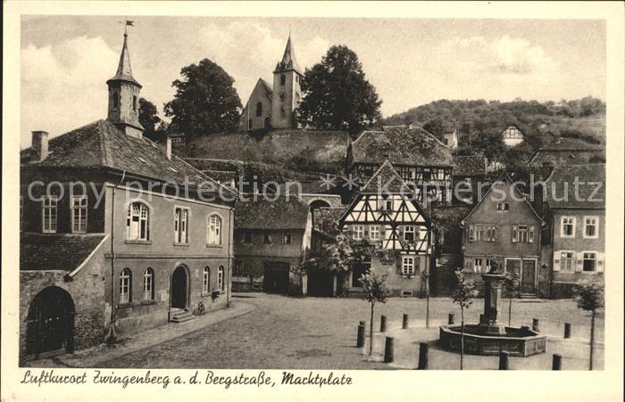 Zwingenberg Bergstrasse Marktplatz Kat. Zwingenberg Nr. de03311 ...