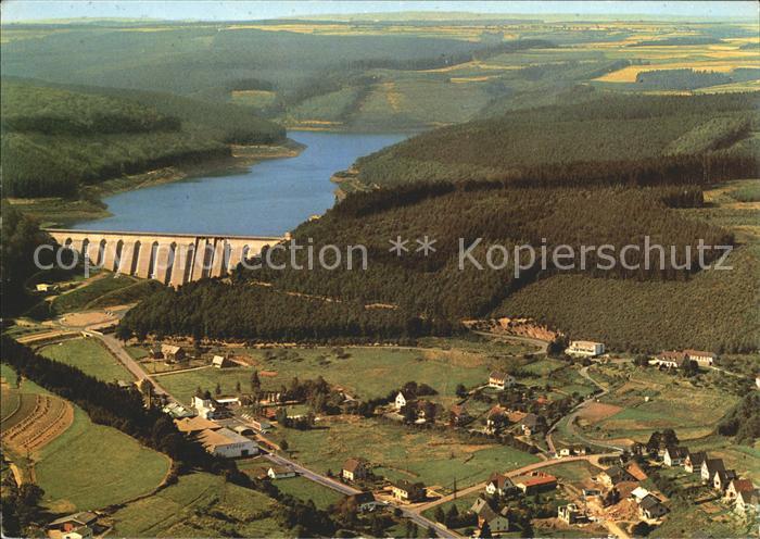 AK / Ansichtskarte Hellenthal Eifel Fliegeraufnahme Olef Talsperre Kat ...