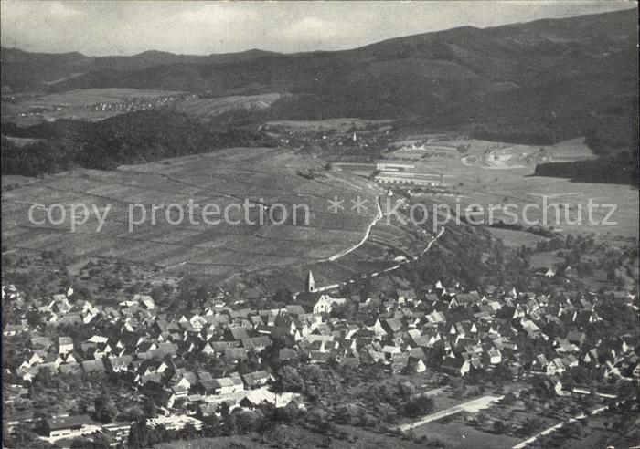 Ehrenstetten Fliegeraufnahme Oelberg Kirchberg und Urberg ...