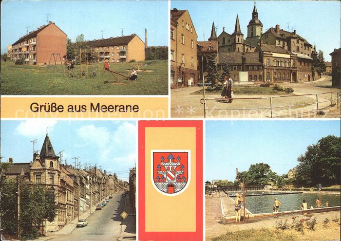 Meerane Ernst Thaelmann Platz Steile Wand Schwimmbad Kat. Meerane Nr ...