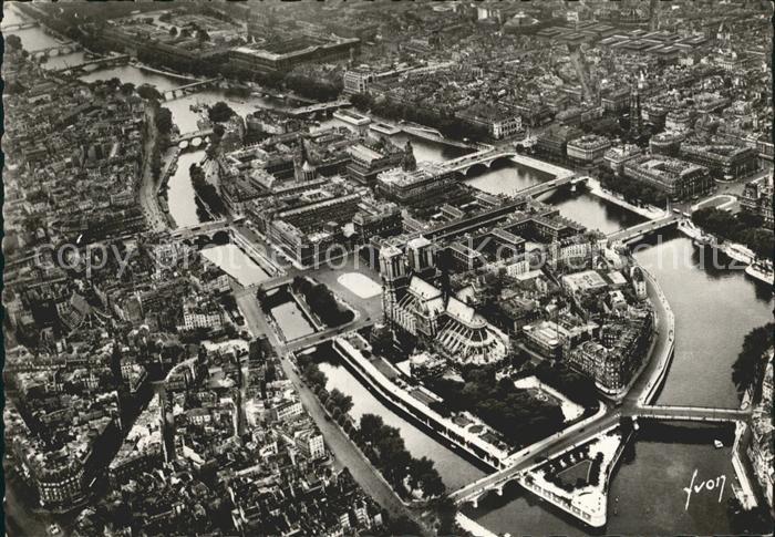 Paris La Seine et l Ile de la Cite vue aerienne Kat. Paris Nr. kf61595 ...