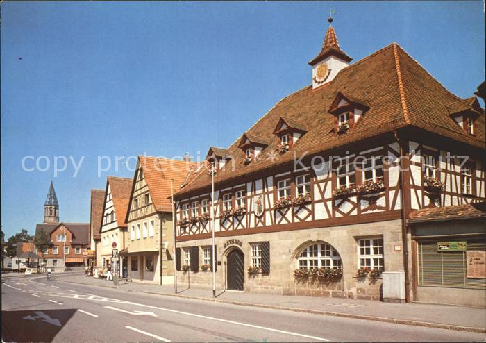 Feucht Hauptstrasse mit Rathaus Kat. Feucht Nr. kf63534 - oldthing ...