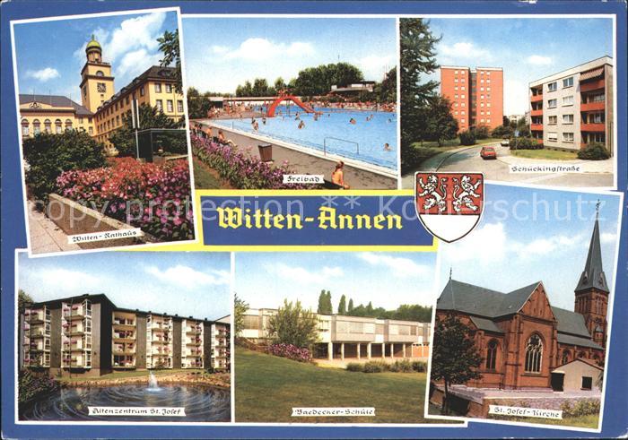 Witten Annen Schueckingstrasse Freibad Rathaus Kat. Witten Nr. kf79369 ...