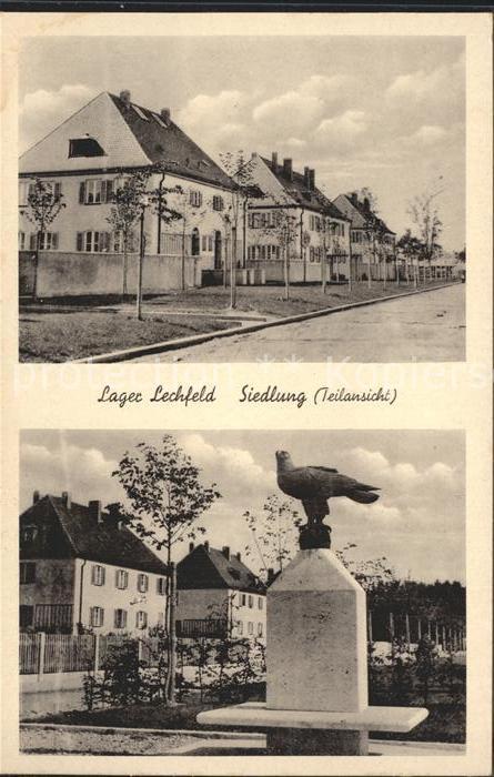 Lager Lechfeld Siedlung Adler Skulptur Kat. Schwabmuenchen Nr. kf82256 ...