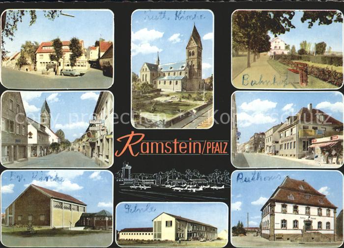Ramstein Miesenbach Kath Kirche Bahnhof Ev Kirche Schule Rathaus ...