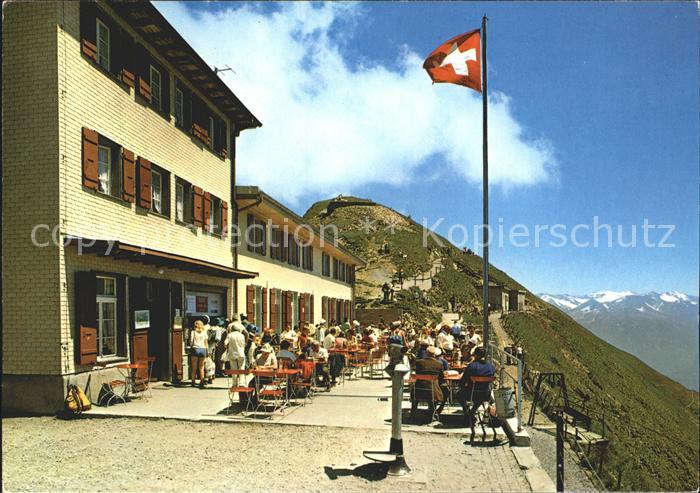 Brienzer Rothorn BE Hotel Bergrestaurant Flagge Kat. Brienzer Rothorn ...