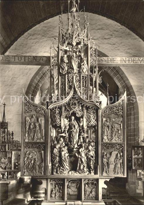Creglingen Marienaltar Tilman Riemenschneider Herrgottskirche Kat ...