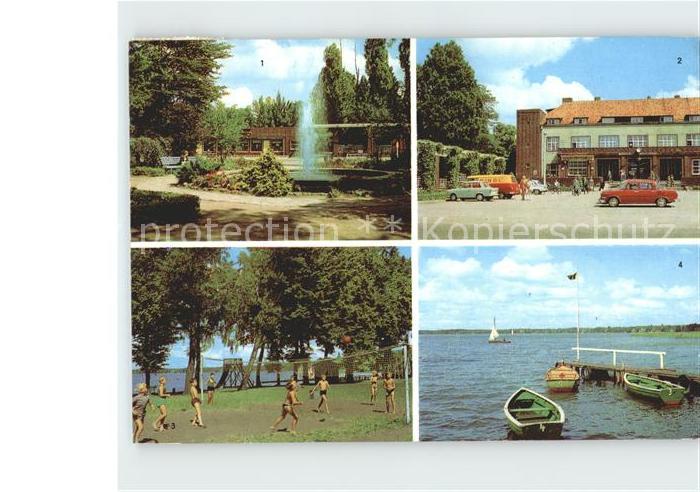 Wandlitz Anlage am Bahnhof Springbrunnen Strandbad Wandlitzsee Kat ...