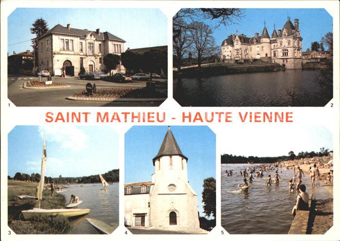 Saint Mathieu Haute Vienne La Mairie Le chateau Rocher Voiliers sur le ...