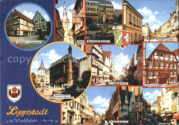 Lippstadt Rathausplatz Stadttheater Lange Strasse Altes Brauhaus Kat ...