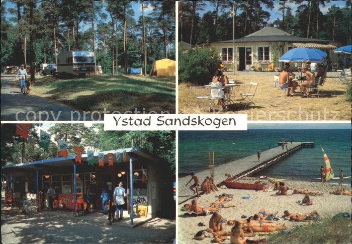 Ystad Sandskogen Kiosk Strand Camping Kat. Ystad Nr. kg48272 - oldthing ...