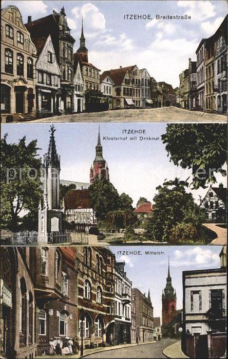 Itzehoe Breitestrasse Markt Feldschmiede Dithmarscherplatz Klosterhof ...