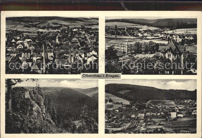 Olbernhau Erzgebirge Stadtansicht Kat. Olbernhau Nr. dp32757 - oldthing ...