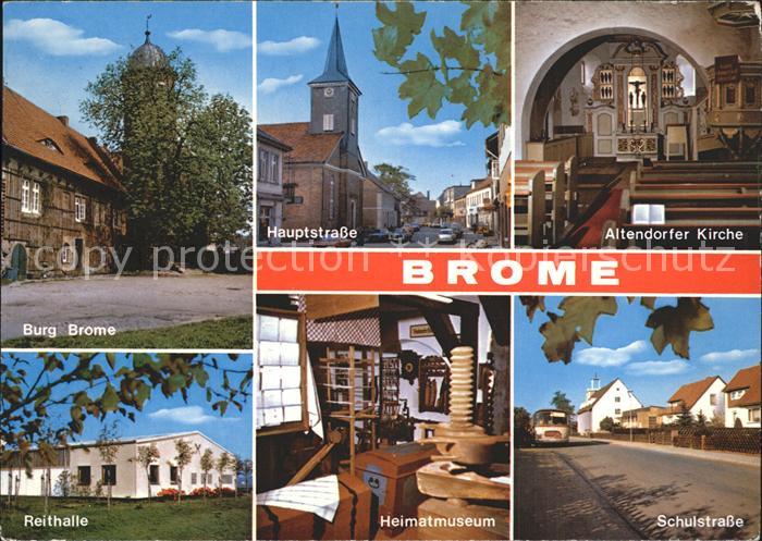 Brome Niedersachsen Schulstrasse Hauptstrasse Reithalle Burg Kat. Brome ...