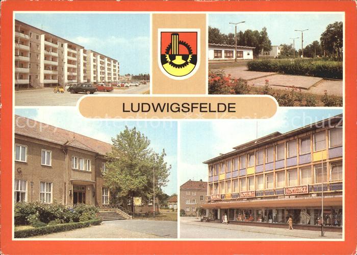 AK / Ansichtskarte Ludwigsfelde Potsdamer Strasse Heinr. Heine Denkmal ...