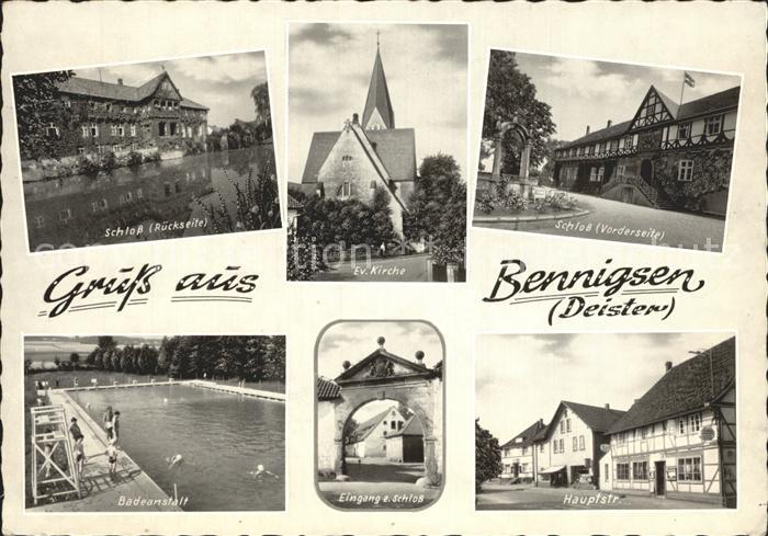 Bennigsen Schloss Evangelische Kirche Badeanstalt... | oldhting.de