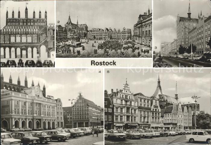 Rostock Mecklenburg Vorpommern Das Radt Haus Neuer Markt Lange Str ...