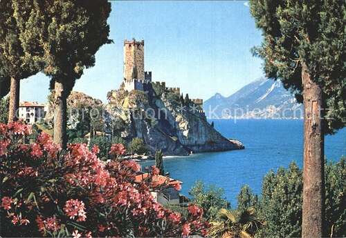 Malcesine Lago di Garda Castello Schloss Gardasee Kat. Malcesine Nr ...