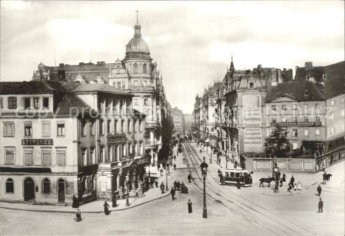 Dresden um 1900 Koenig Johann Strasse Kat. Dresden Elbe Nr. ks29852 ...