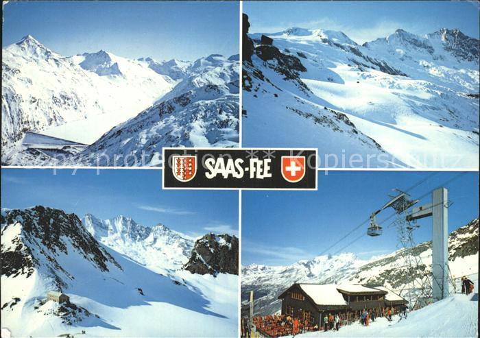 Saas Fee Stausee Mattmark Feegletscher Britanniahuette Bergrestaurant ...