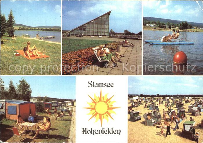 AK / Ansichtskarte Hohenfelden Naherholungszentrum Stausee Badestrand ...