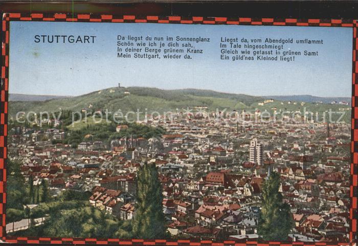 Stuttgart Gedicht Kat. Stuttgart | Ansichtskarten günstig