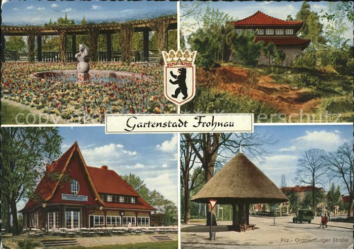 AK / Ansichtskarte Frohnau Berlin Gartenstadt Pergola Buddha Tempel ...