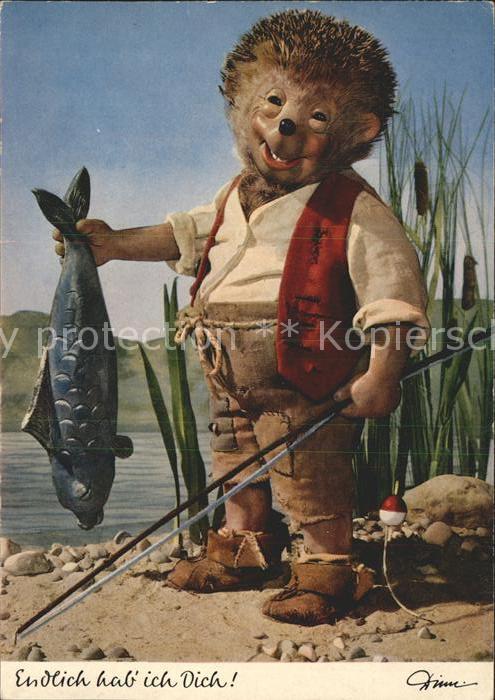 Mecki Nr. 317 angeln Angelrute Fisch.. | Ansichtskarten günstig
