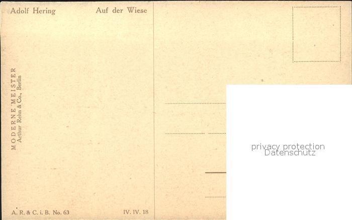 Kuenstlerkarte Adolf Hering Auf der.. | Ansichtskarten günstig
