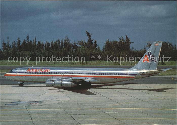 Flugzeuge Zivil American Airlines Boeing 707 323C N8406 Kat. Airplanes ...