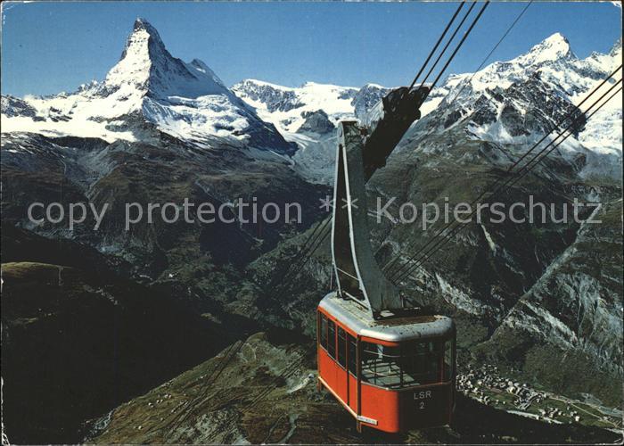 Seilbahn Rothorn Zermatt Matterhorn / Bahnen / | oldhting.de