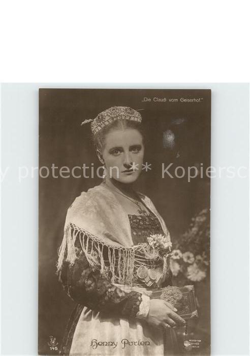 Schauspieler Henny Porten Die Claudi vom... | oldhting.at