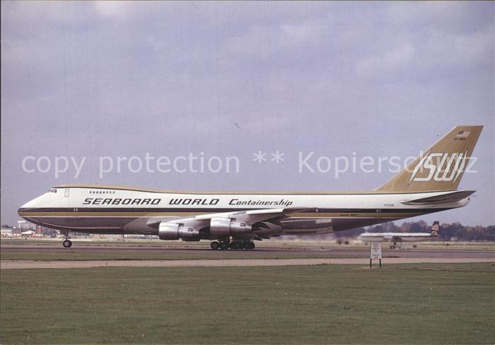 Flugzeuge Zivil Seaboard World Containership Boeing 747 245F N701SW Kat ...