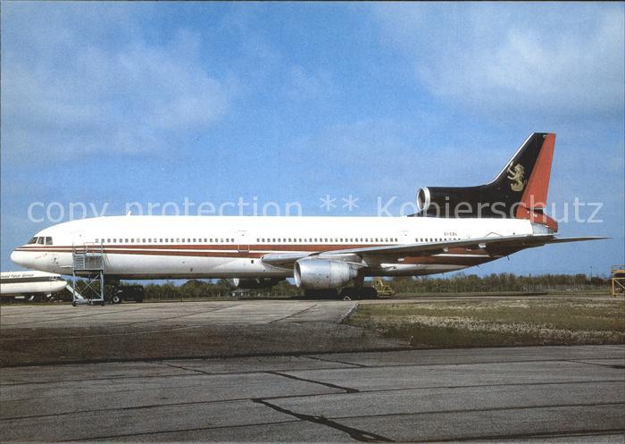 Flugzeuge Zivil TBG Airlines TWA Stripe Lockheed L 1011 EI COL Kat ...