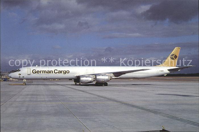 Flugzeuge Zivil German Cargo McDonnell Douglas DC 8 73AF Kat. Airplanes ...