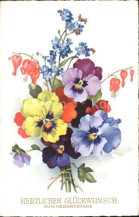 Geburtstag Stiefmuetterchen.. | Ansichtskarten günstig