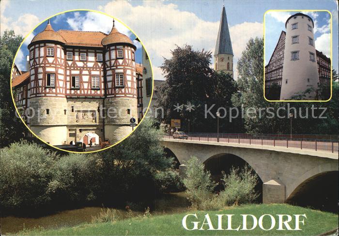 Gaildorf Schloss Kirche Rathaus Kat. Gaildorf Nr. ks72073 - oldthing ...