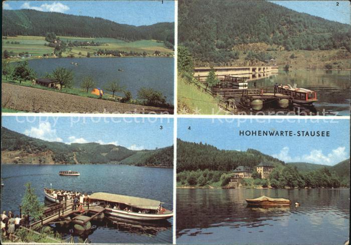 Hohenwarte Stausee Zeltplatz im Alter Sperrmauer Dampferanlegestelle ...