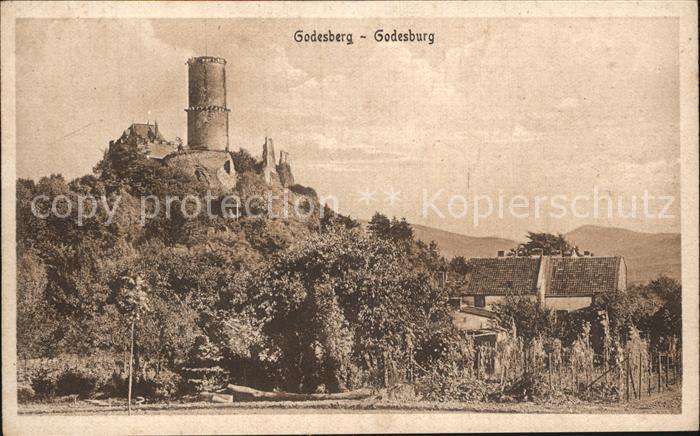 Bad Godesberg mit der Godesburg Kat. Bonn Nr. dg27460 - oldthing ...