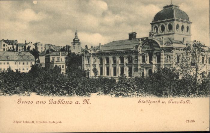 Gablonz Neisse Tschechien Stadtpark Turnhalle x / Jablonec nad nisou ...