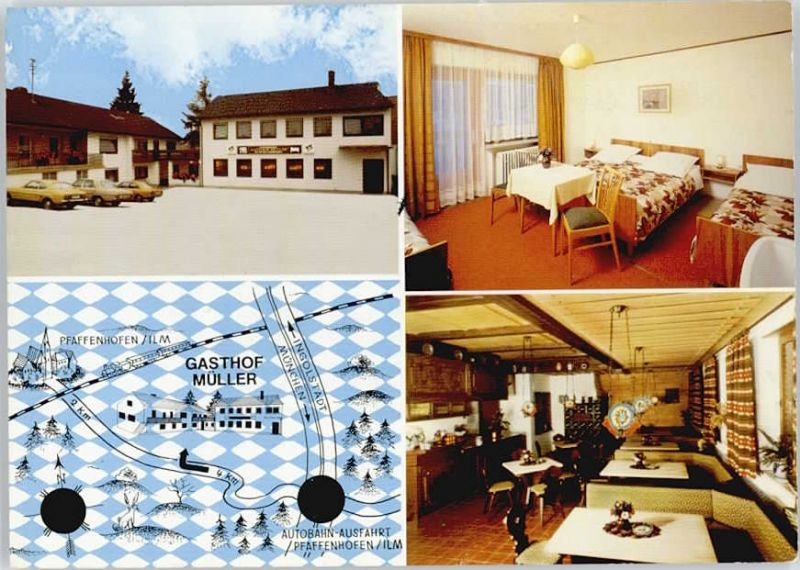 Pfaffenhofen Ilm Cafe Restaurant Gasthof Mueller / Pfaffenhofen a.d.Ilm ...