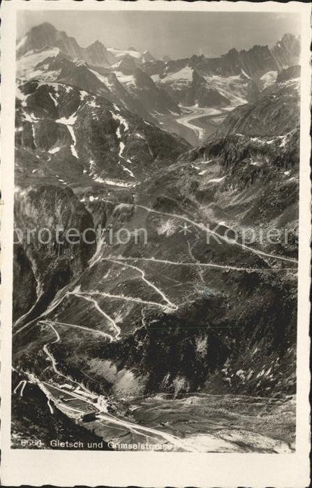 Grimsel Pass Gletsch und Grimselstrasse / Grimsel /Rg. Innertkirchen Nr ...