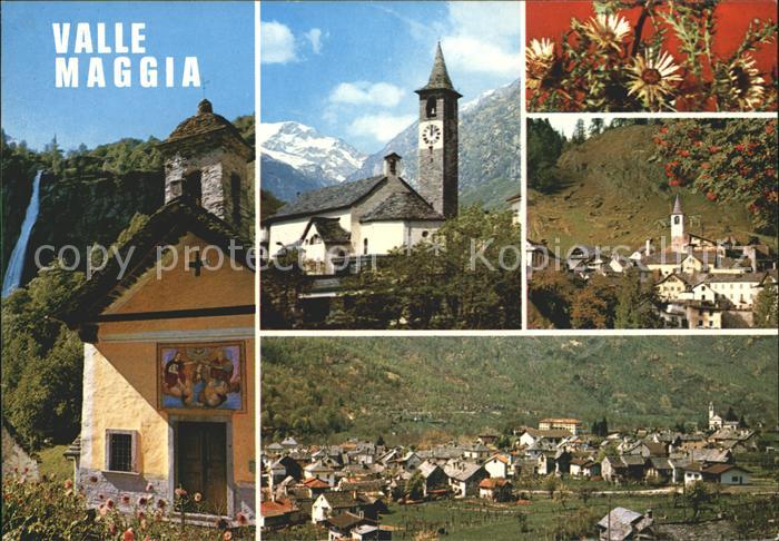 Valle Maggia Kapelle Kirche Edelweiss Ortsansicht / Maggiatal /Bz ...