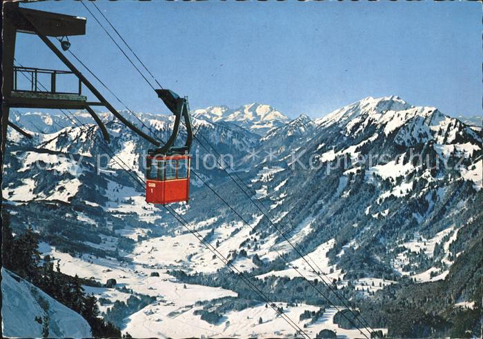 Gruenten Seilbahn Blick Auf Hoerner Gruppe Altmann Saentis Stuibenkette