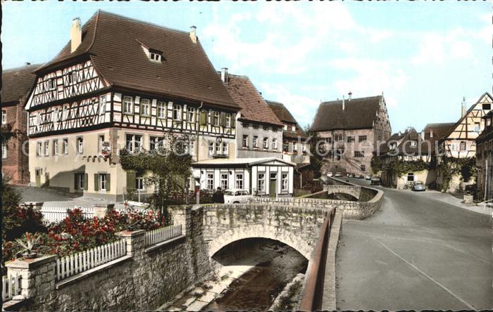 Dettelbach Am Bach Bruecke Fachwerkhaus Kat. Dettelbach Nr. cx64032 ...