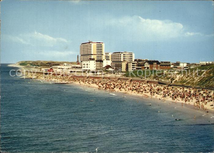 AK / Ansichtskarte Westerland Sylt Fliegeraufnahme mit Promenade Strand ...