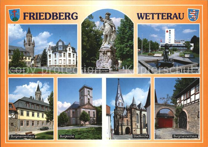 AK / Ansichtskarte Friedberg_Hessen Burgmannenhaus Adolfsturm ...