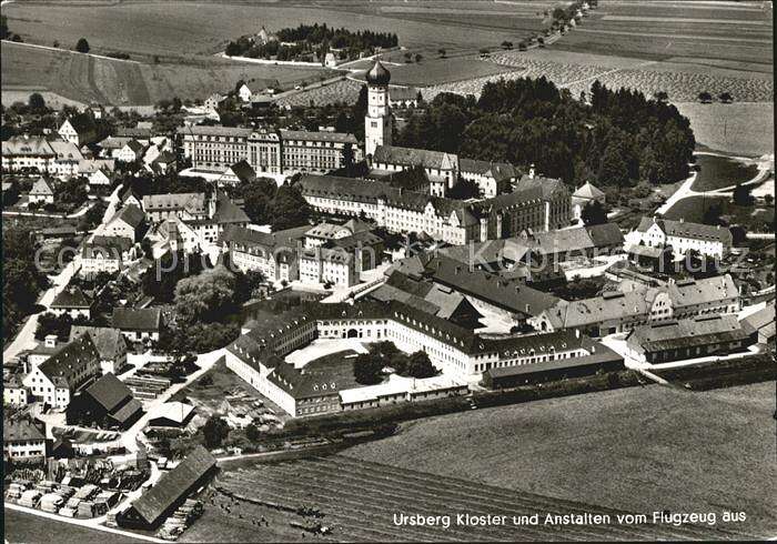 Ursberg Kloster und Anstalten Fliegeraufnahme Kat. Ursberg Nr. kg36503 ...